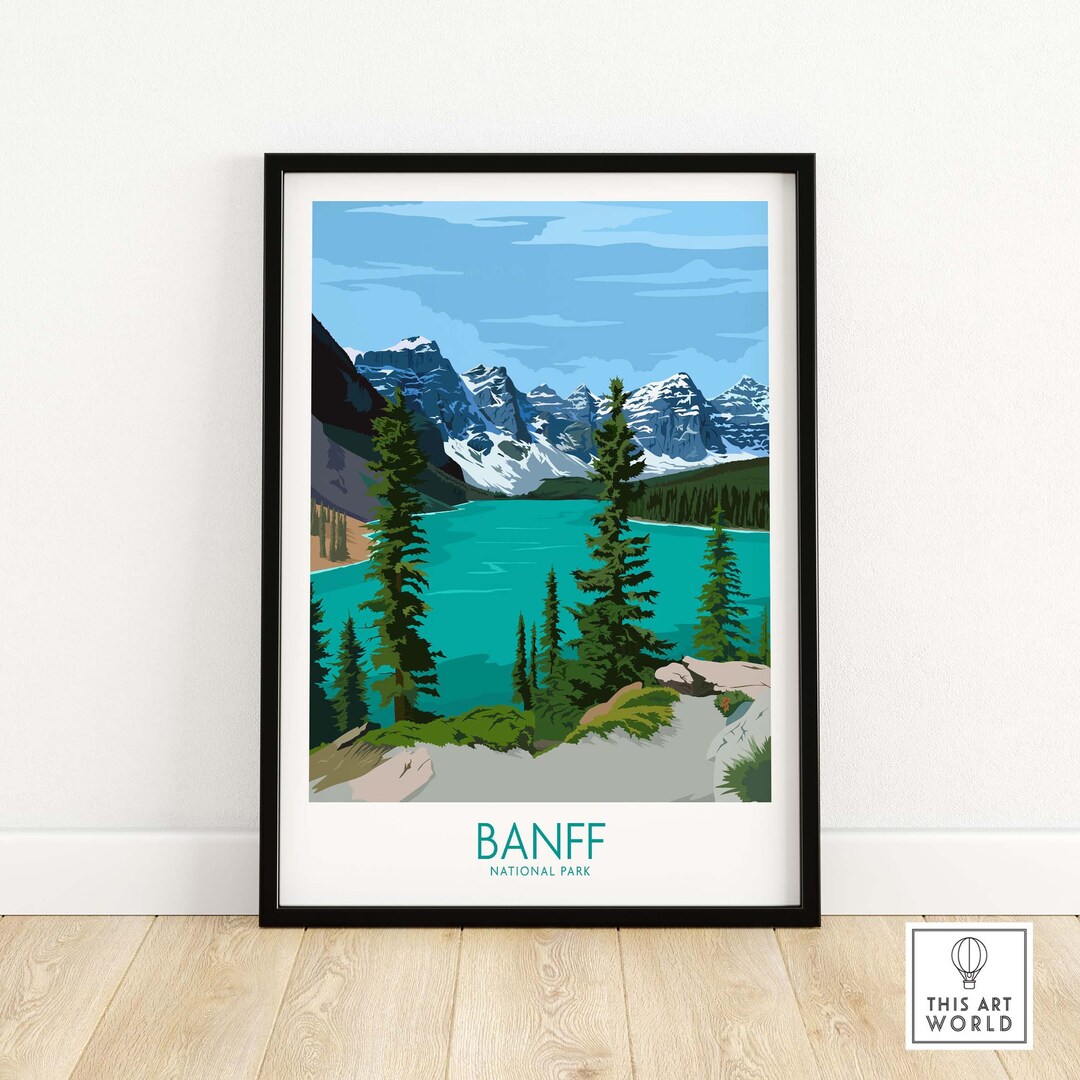 Banff Poster Banff Print Banff Wall Art Banff National - Etsy