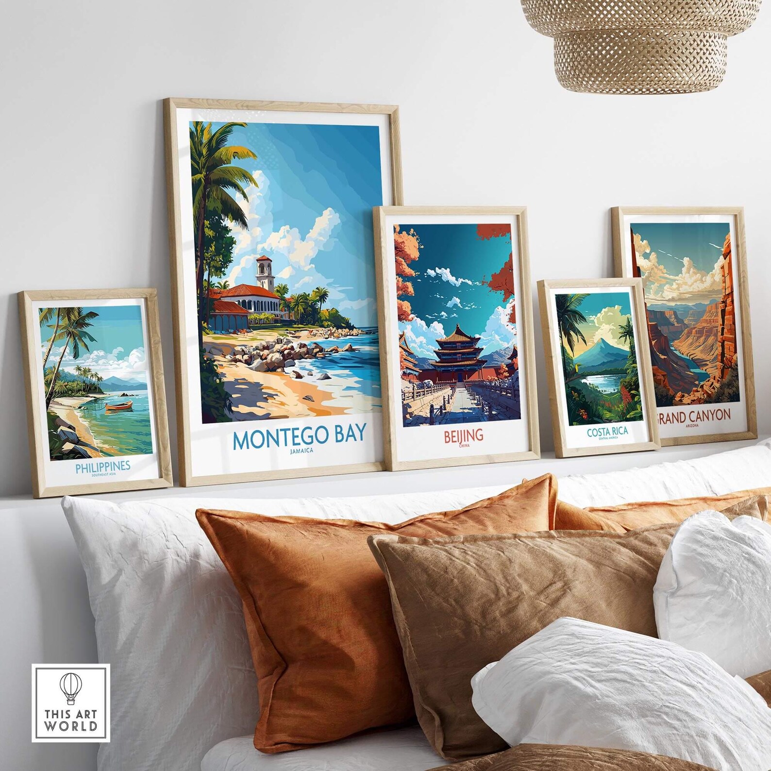 Montego Bay Travel Poster Montego Bay Art Print Travel Print | Home ...