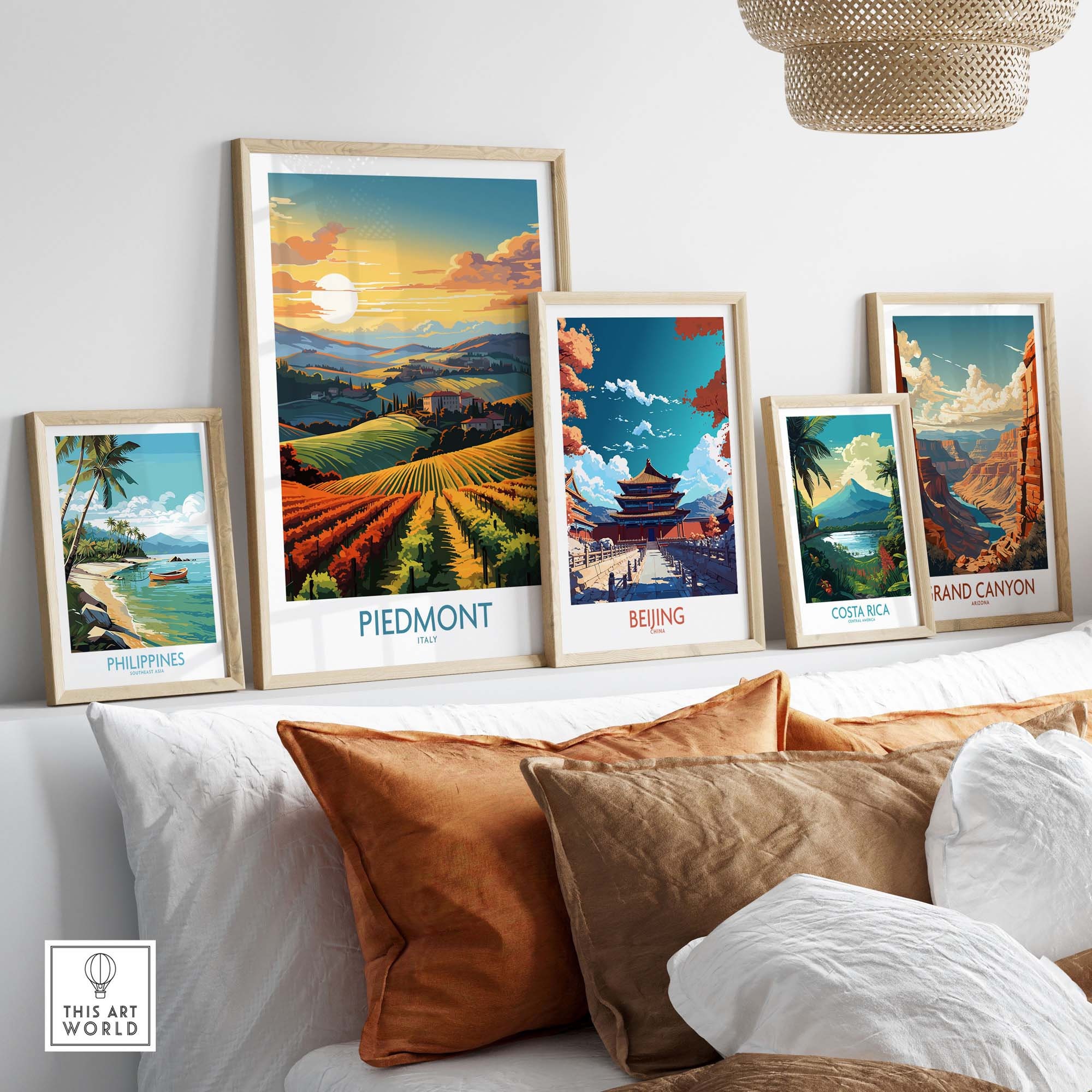 Piedmont Poster Italy Wall Art Print Travel Print | Home Décor Poster ...