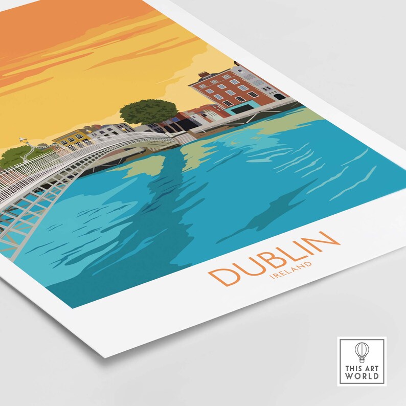 Dublin Print Dublin Poster Dublin Wall Art Ireland - Etsy