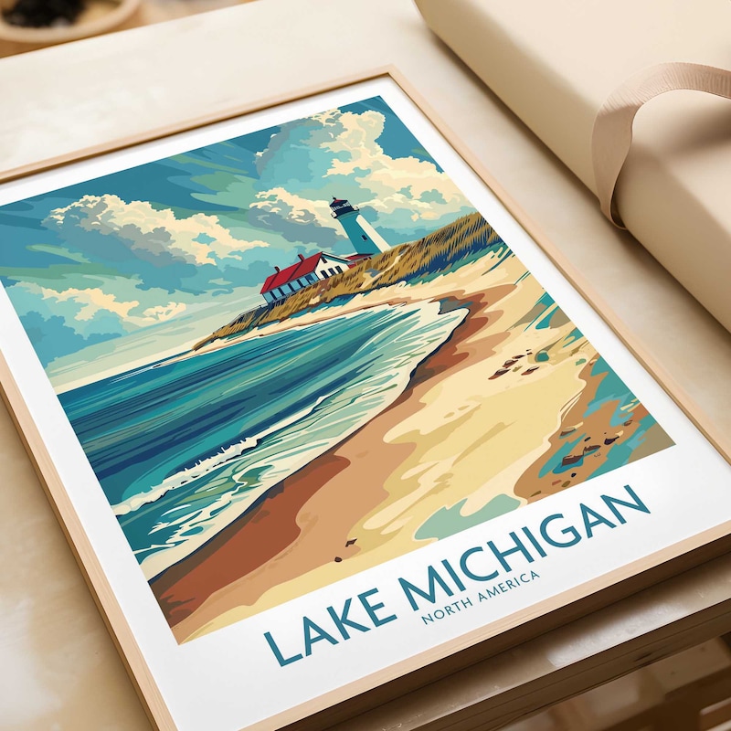 Michigan Poster - Etsy