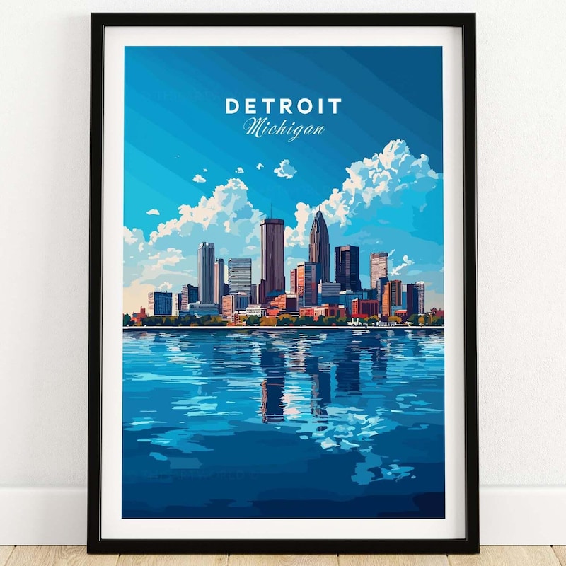 Detroit Poster - Etsy