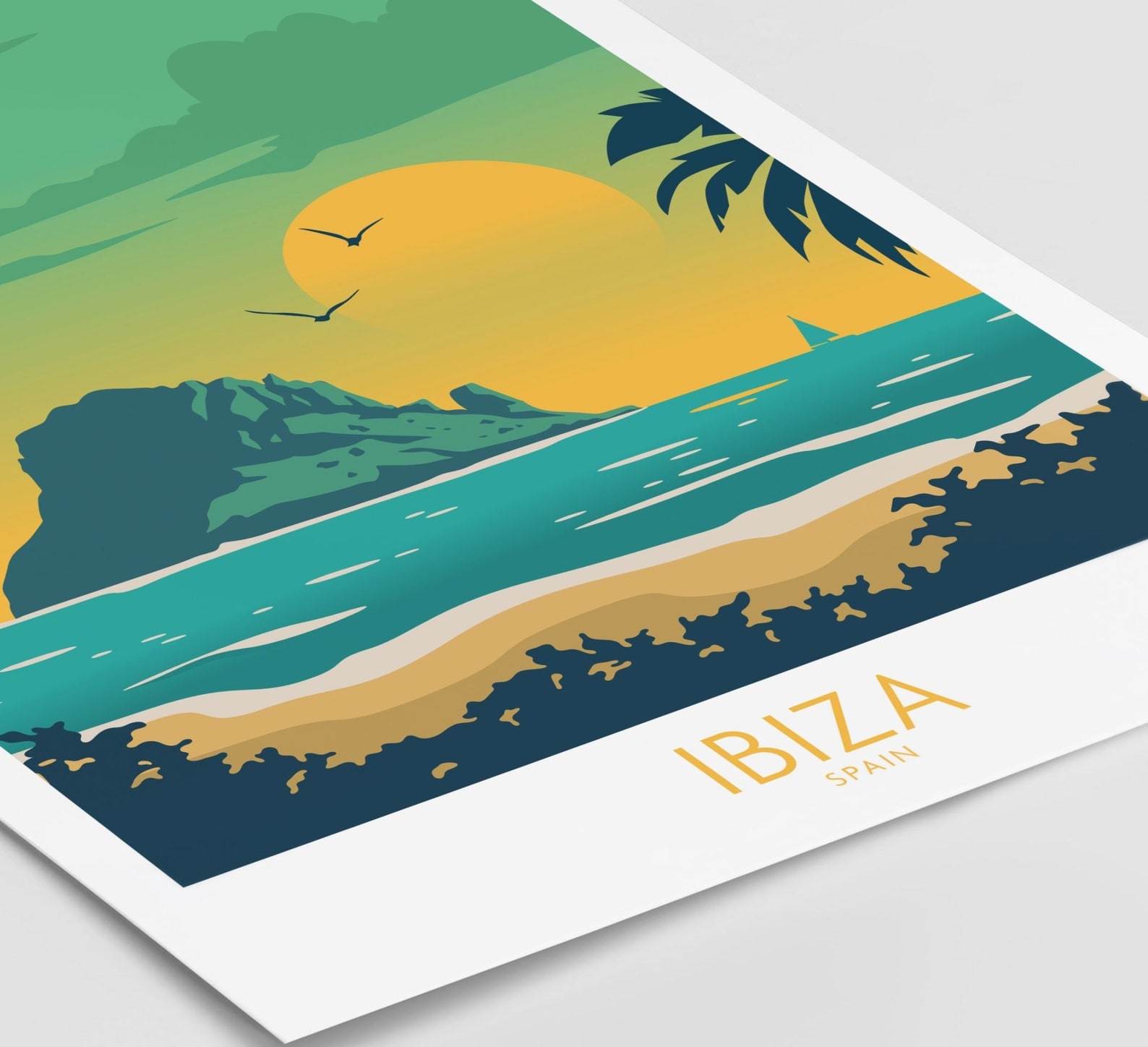 Ibiza Print Ibiza Travel Poster Ibiza Wall Art Spanish | Etsy