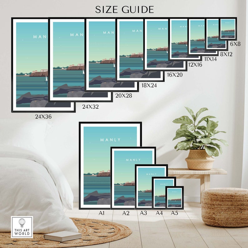 Manly Print | Manly Sydney Australia | Manly Poster | Manly Wall Art ...