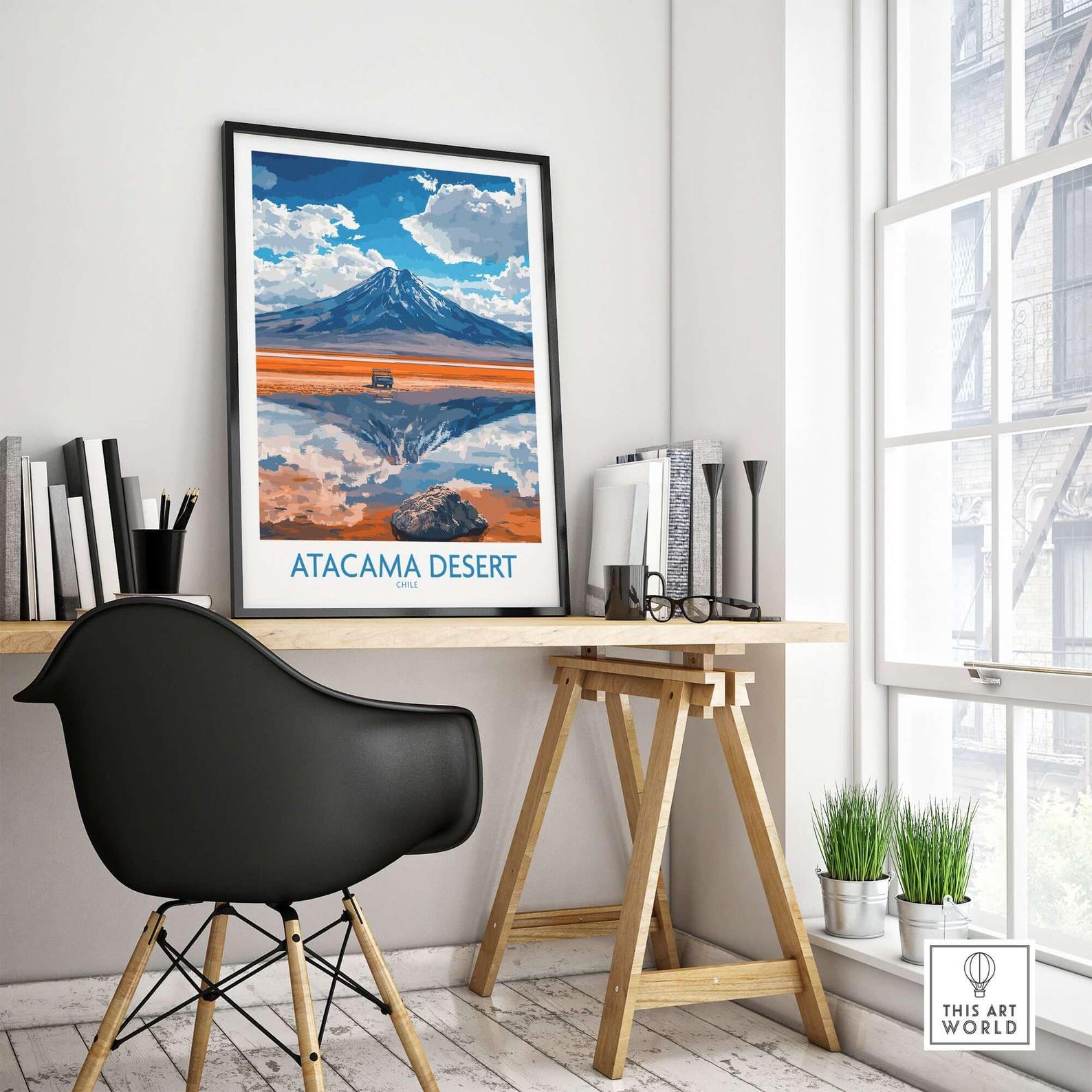 Atacama Desert Poster Travel Print Wall Art Atacama Desert Home Décor ...
