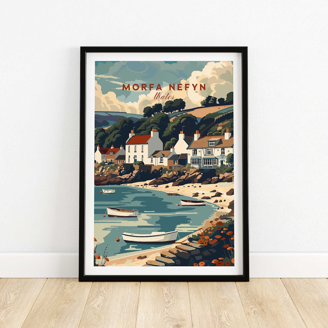 Morfa Nefyn Wales Poster Ty Coch, Llyn Peninsula Wall Art Print - Etsy
