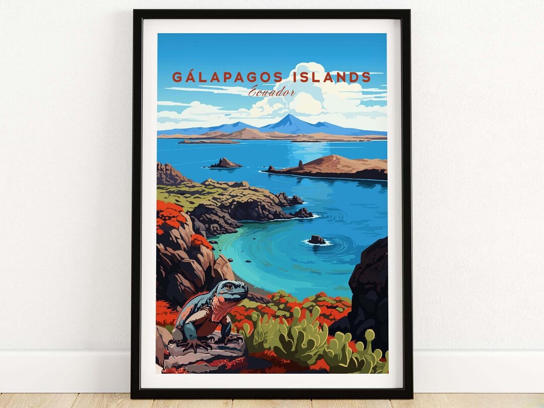 Galapagos Islands Poster - Educator Travel Poster | Birthday Present ...
