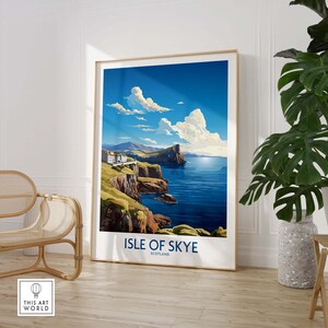 Isle of Skye Poster Modern Scotland Travel Poster Birthday Present ...
