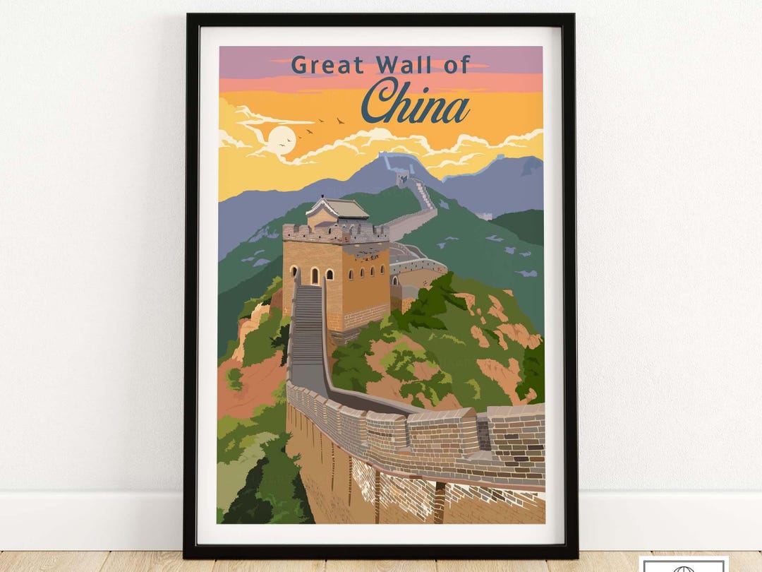 Great Wall of China Poster Print | Wall Art | Travel Poster | Home ...