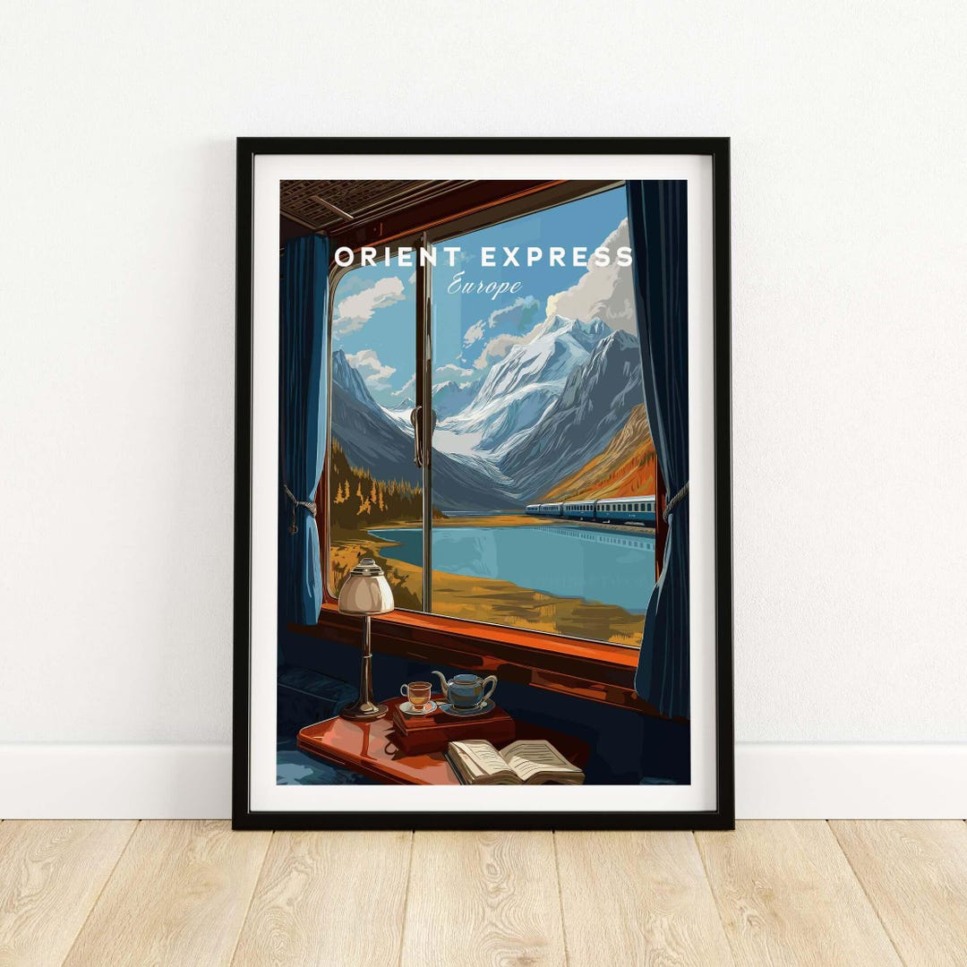 Alps Travel Wall Art, Orient Express Train (vintage Style Print) - Etsy