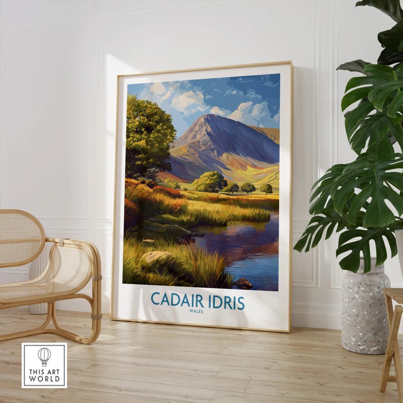 Cadair Idris Poster: Autumn Colors - Welsh Mountain Wall Art - Etsy