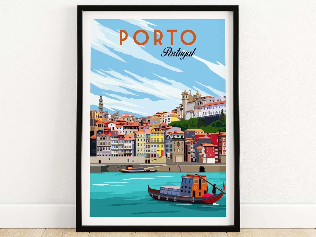 Porto Poster Portugal - Porto Wall Art Print - Porto Gift - Etsy