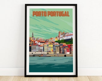 Porto Travel Poster | Etsy