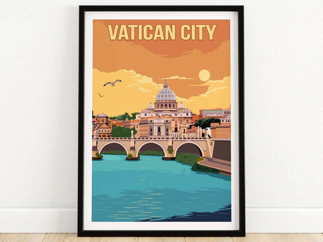 Vatican Print | Wall Art Poster | Vatican City | Rome Italy Home Decor ...