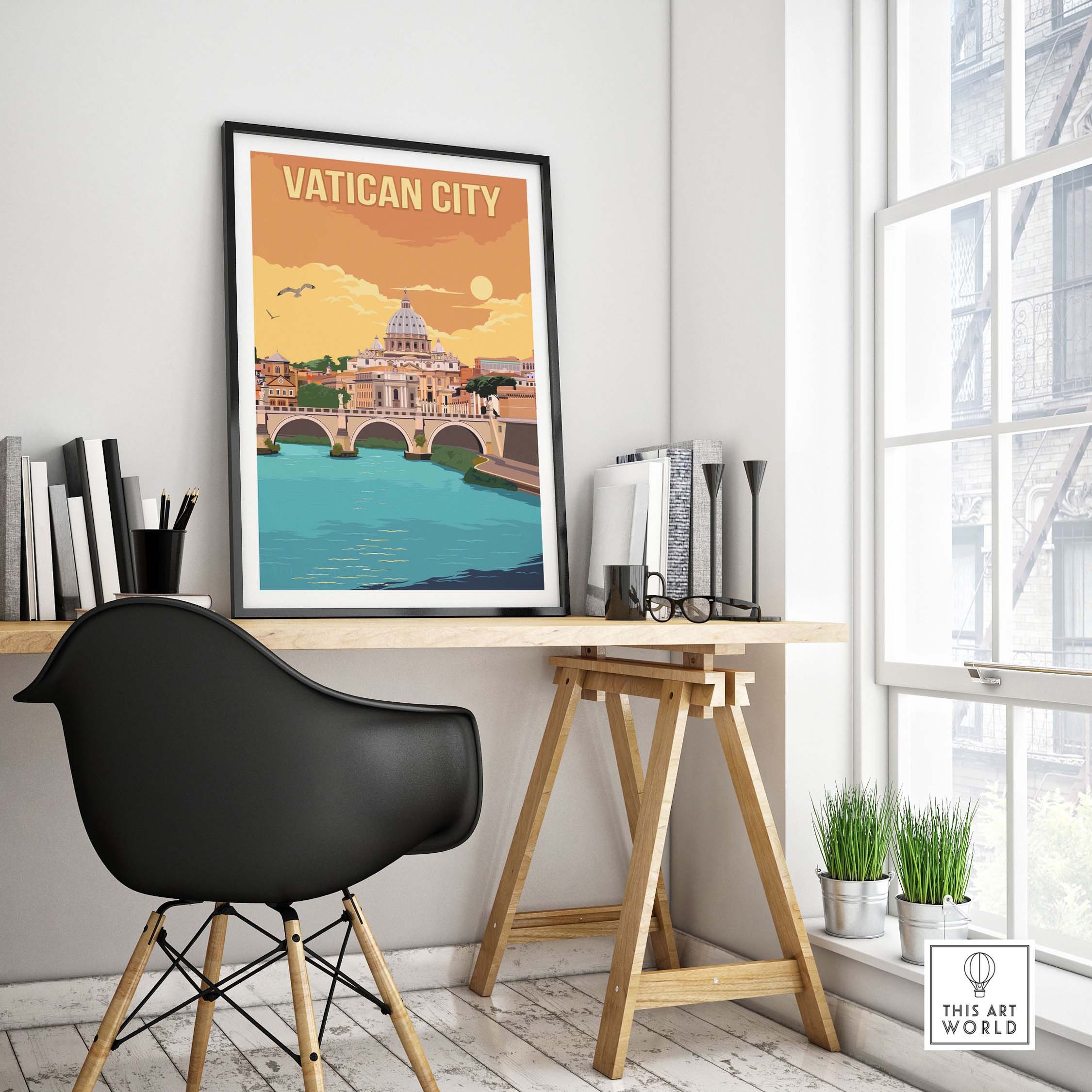 Vatican Print | Wall Art Poster | Vatican City | Rome Italy Home Decor ...