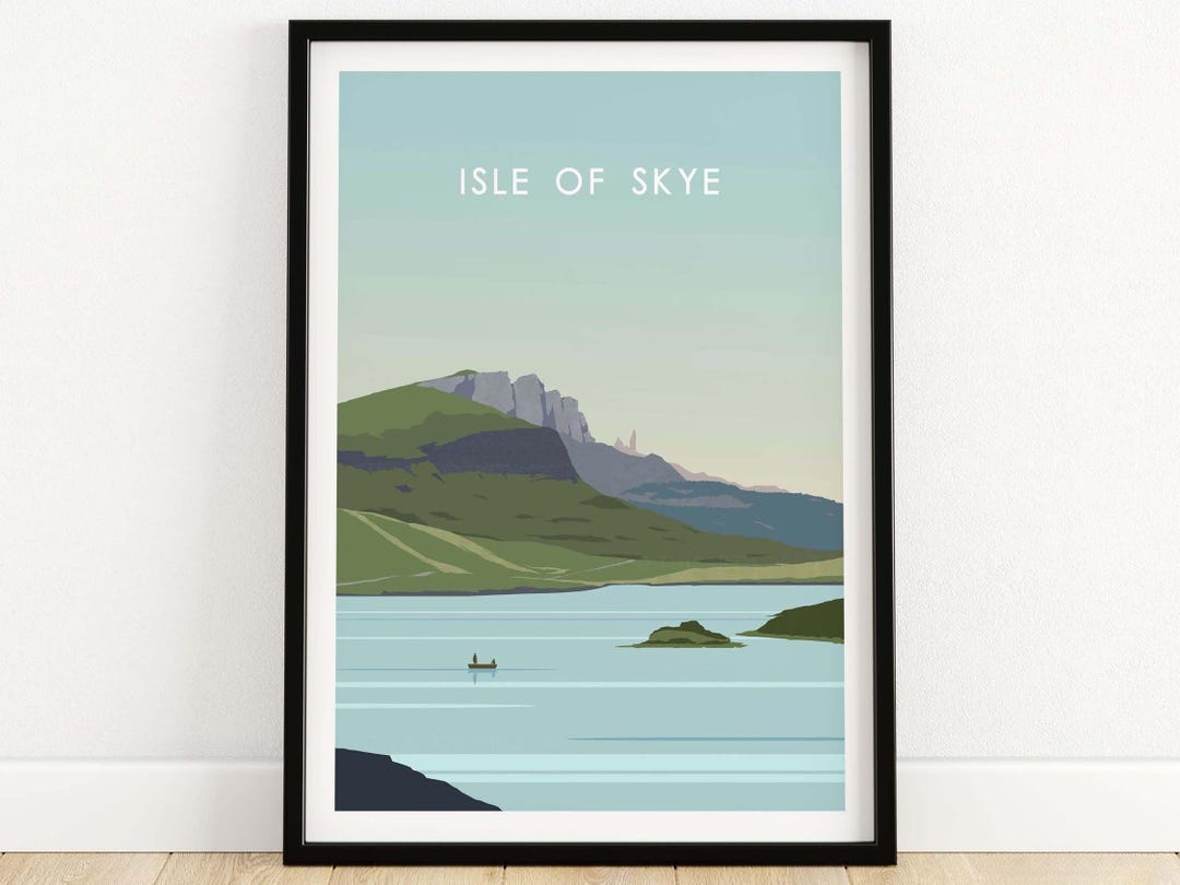 Isle of Skye Print Poster | Scotland Wall Art | Scottish Home Decor ...