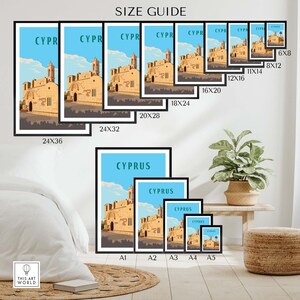 Cyprus Print | Cyprus Poster | Cyprus Wall Art - Travel Poster | Home ...