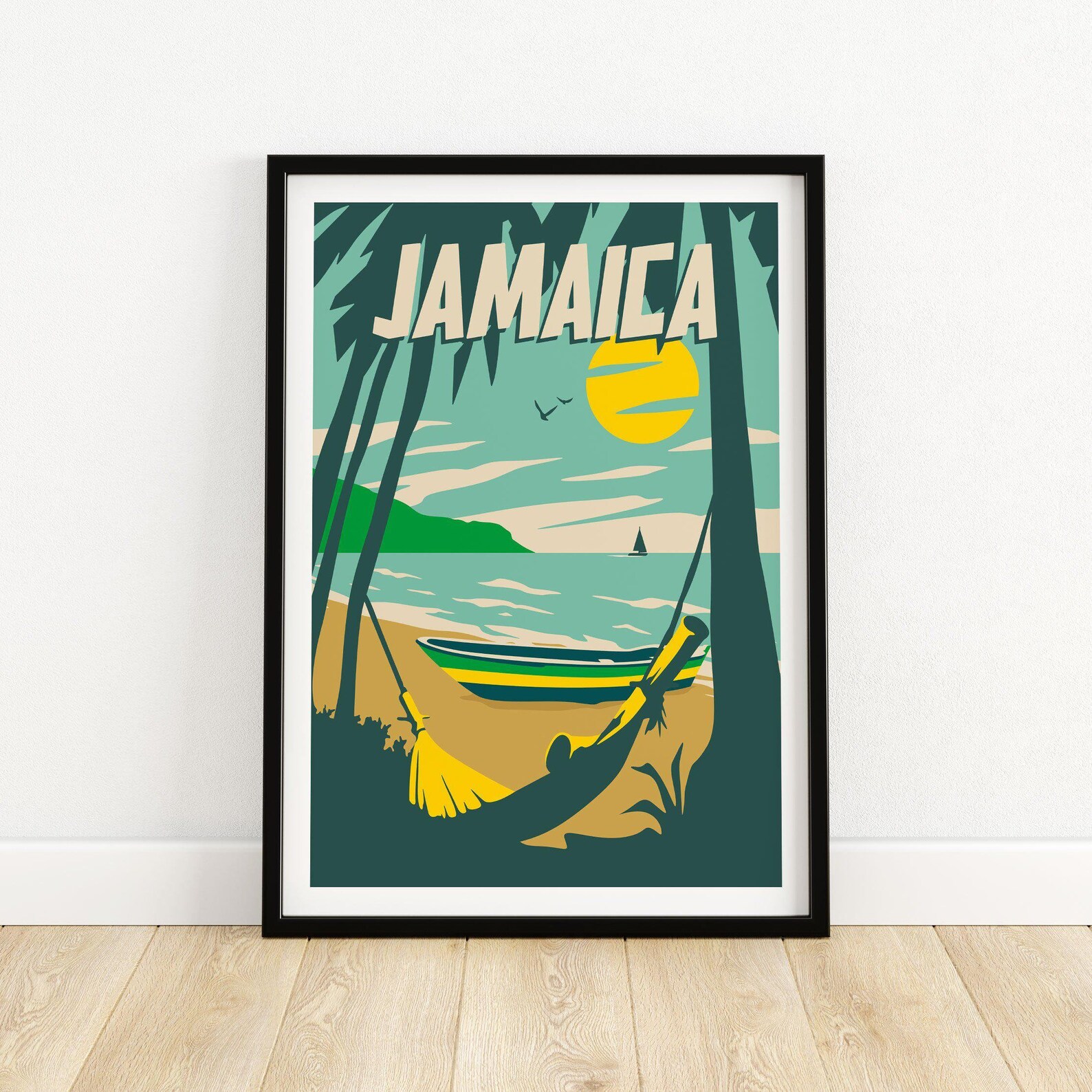 Jamaica Print Beach Poster Wall Art Travel Poster Home - Etsy