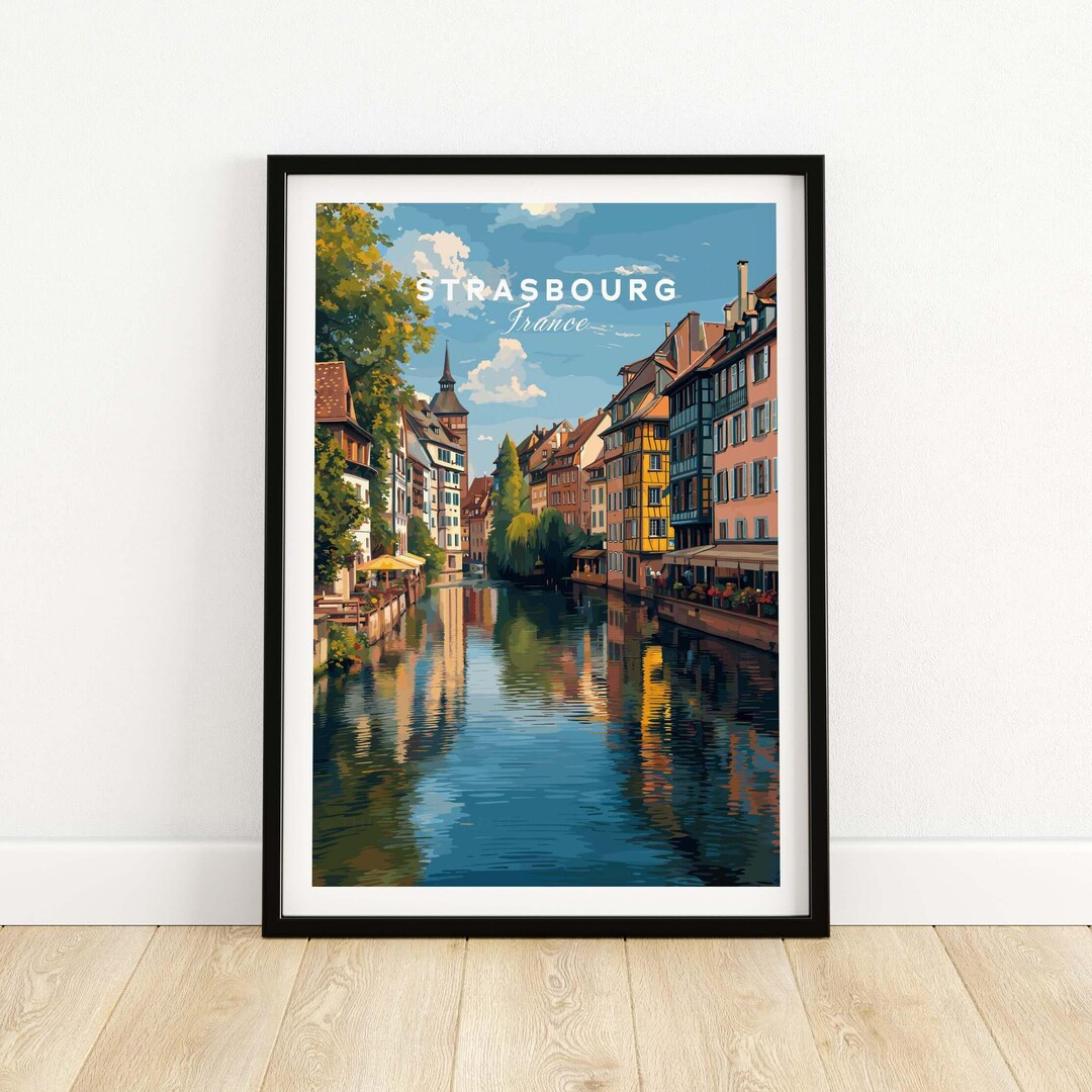 Strasbourg Print: France Wall Decor (framed or Unframed Options) - Etsy