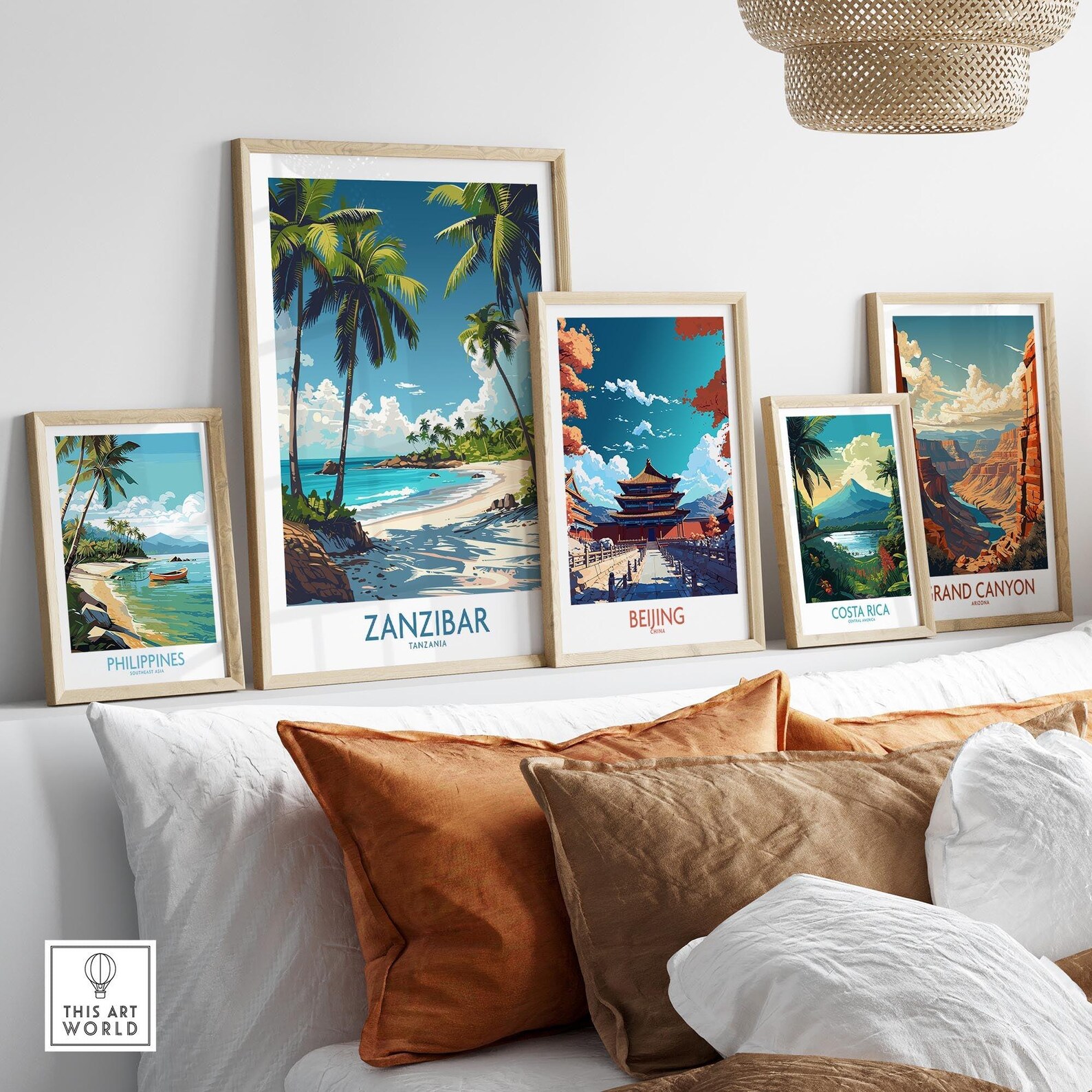 Zanzibar Wall Art - Tanzania Travel Poster Zanzibar Artwork Poster Gift ...