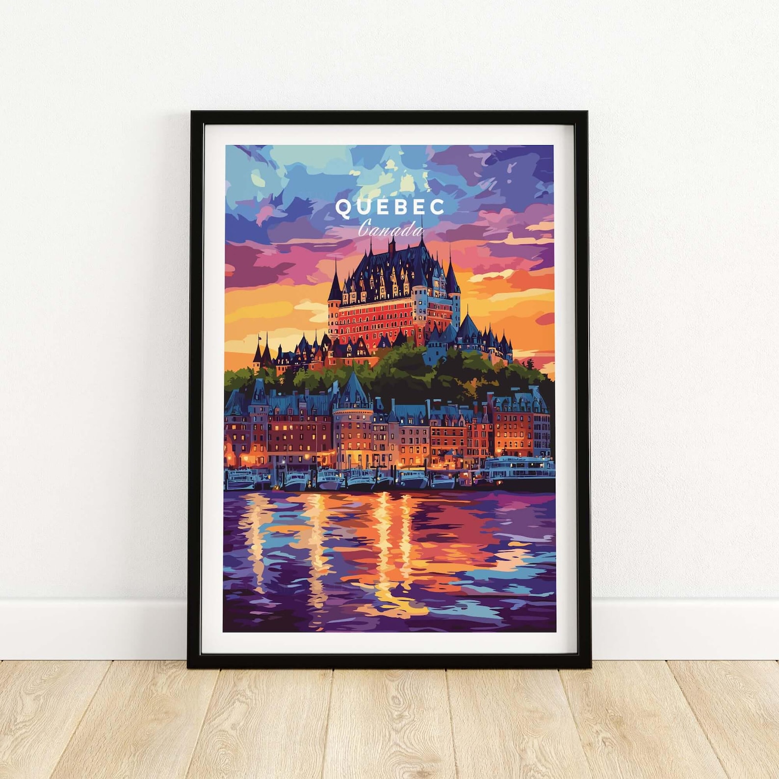 Quebec Wall Art - Château Frontenac Art Print Gift Art Lovers ...
