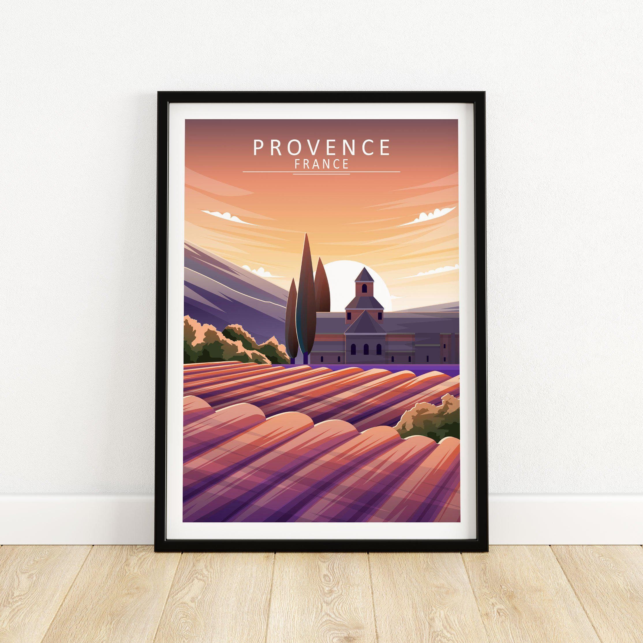 Provence Print France Travel Poster Wall Art Travel Poster | Etsy