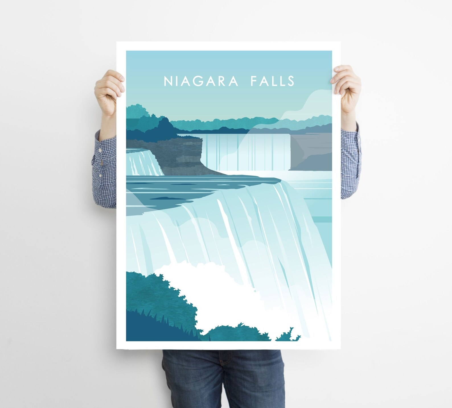 Niagara Falls Poster Travel Poster Art Print Niagara Falls - Etsy