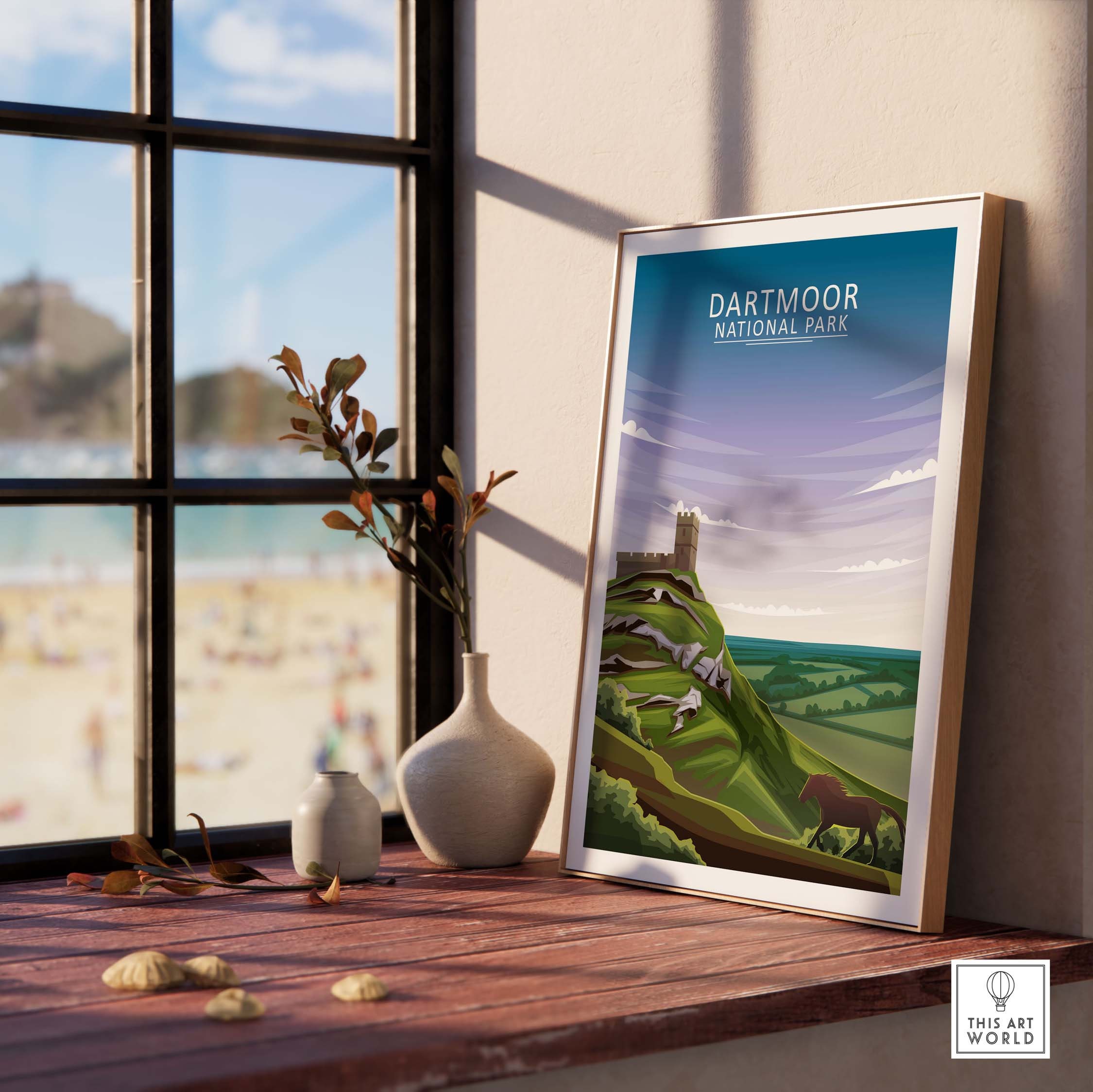 Dartmoor Poster National Park Print UK Travel Poster - Etsy