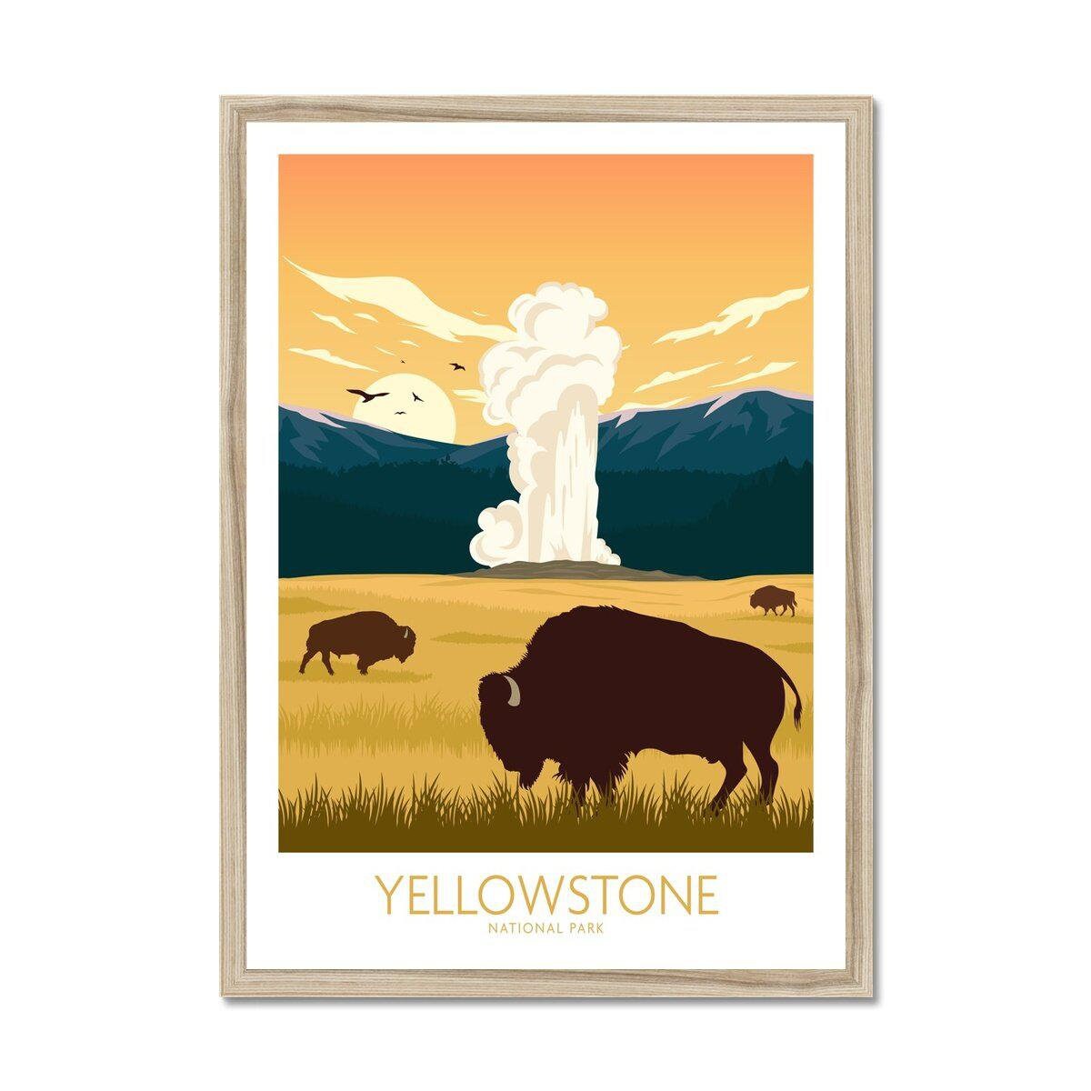 Yellowstone Wall Art National Park Poster Wall Art | Etsy