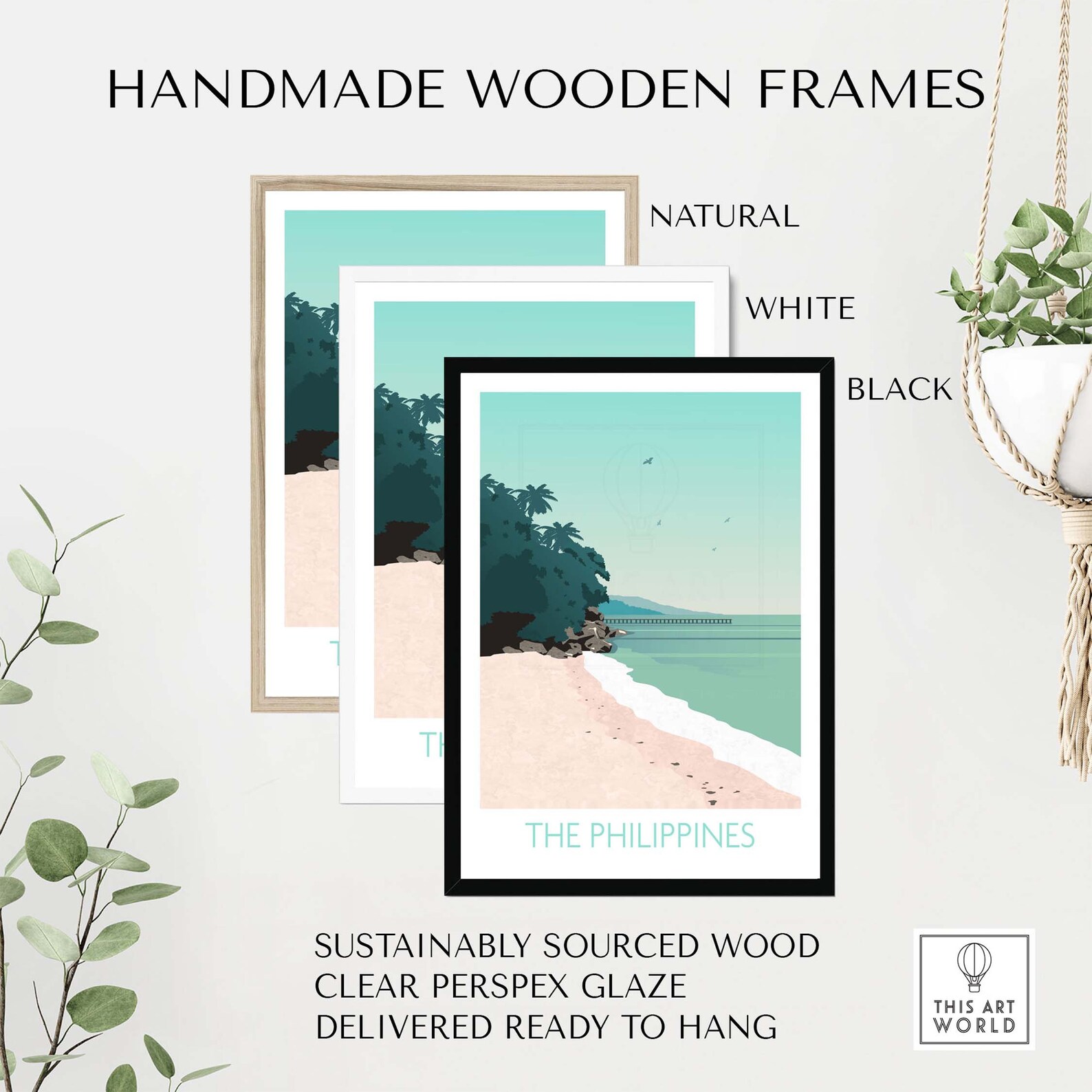 Philippines Print Wall Art Indonesia Travel Poster Philippines Travel ...