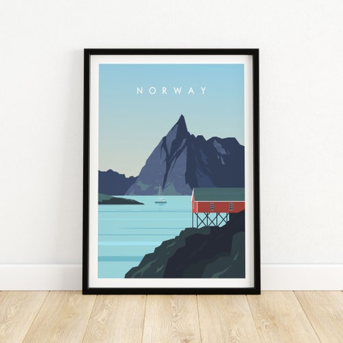 Norway Poster Norway Wall Art Norway Print Travel - Etsy