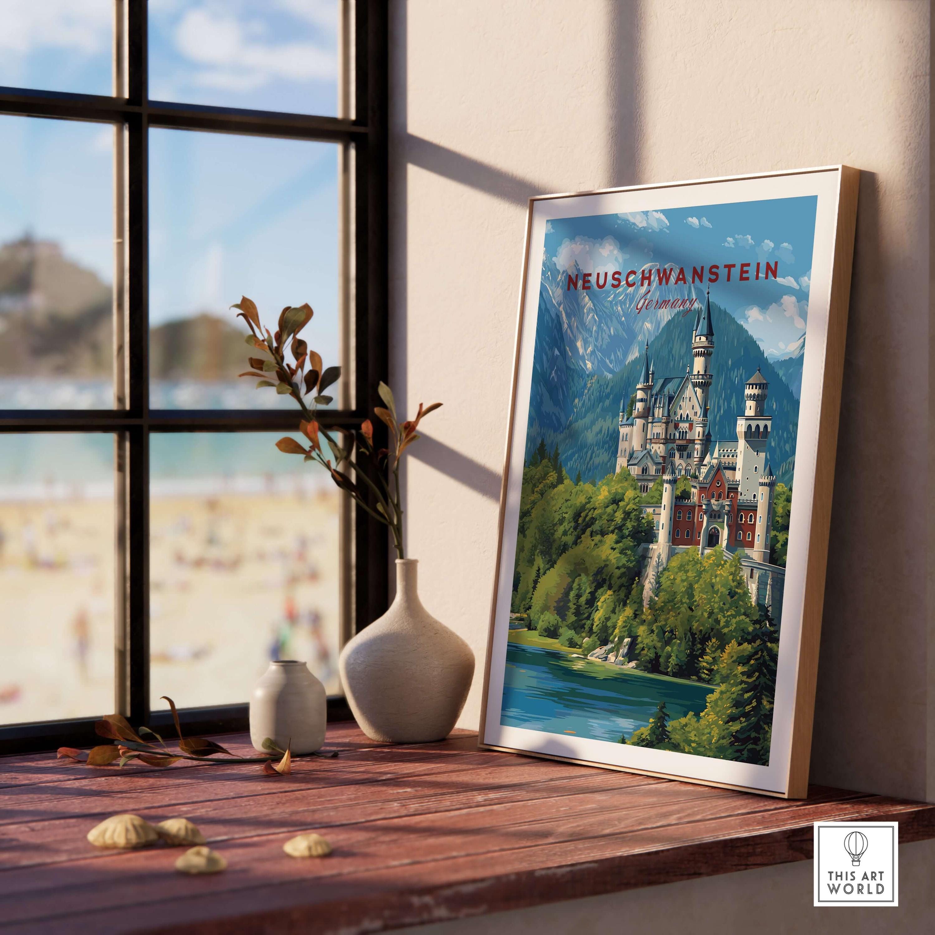 Neuschwanstein Poster: Iconic Bavarian Castle - Alpine Wall Art - Etsy
