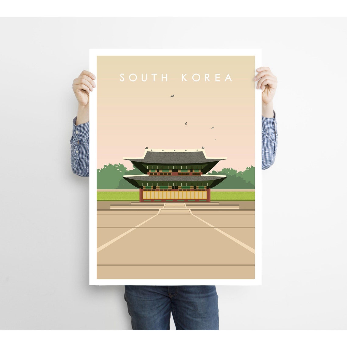 South Korea Poster Print Korean Wall Art Asia Travel | Etsy