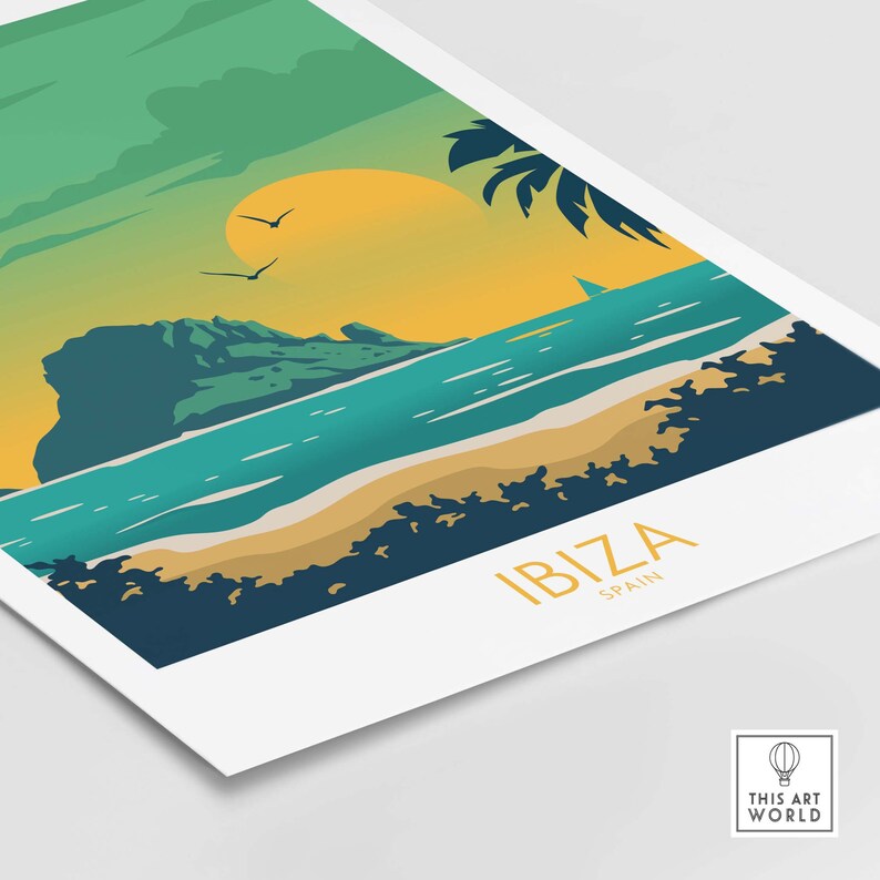 Ibiza Print Ibiza Travel Poster Ibiza Wall Art Spanish - Etsy