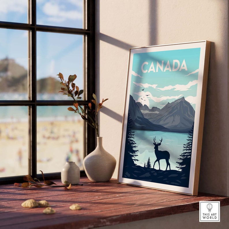 Canada Poster Wall Art Print | Wall Art | Travel Poster | Minimalist ...