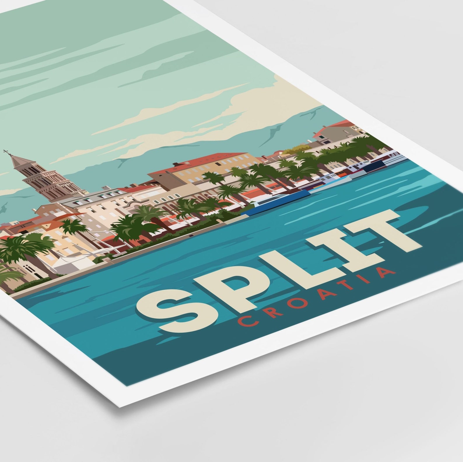 Split Print Croatia Travel Poster Split Wall Art Decor - Etsy