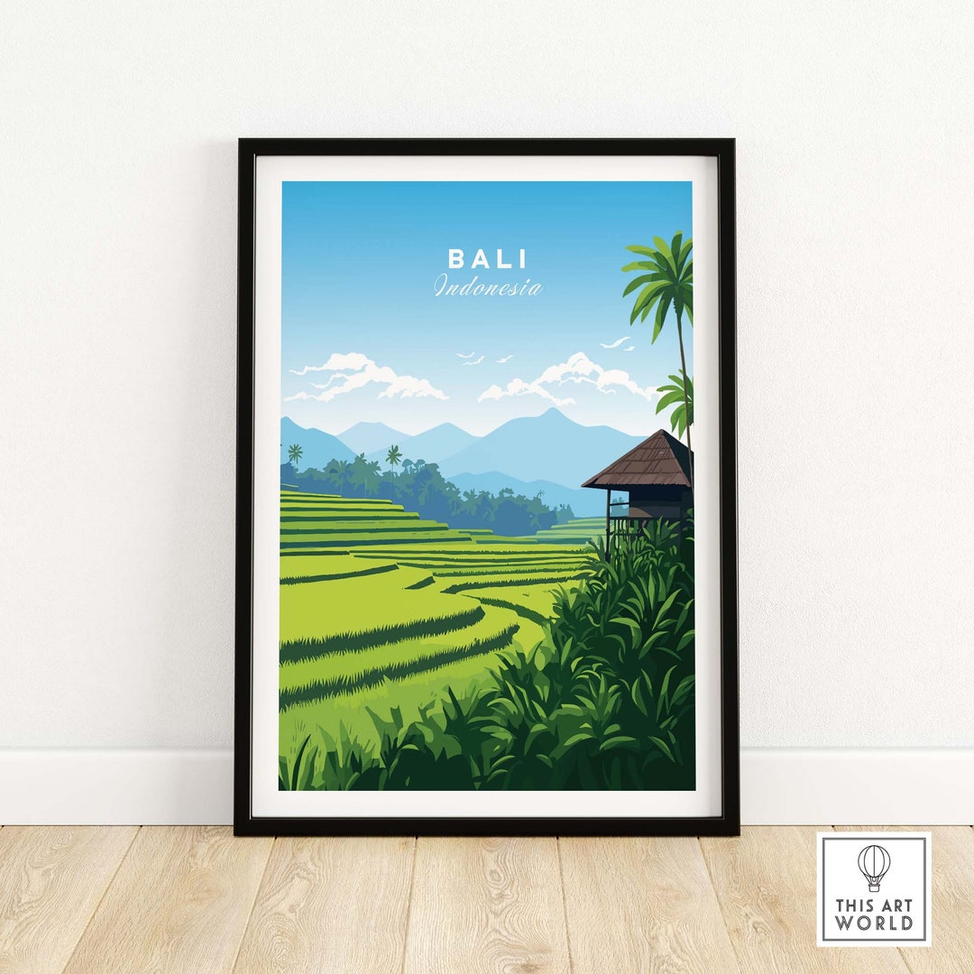 Bali Prints Wall Art Print Travel Print Home Décor Poster Gift Digital ...