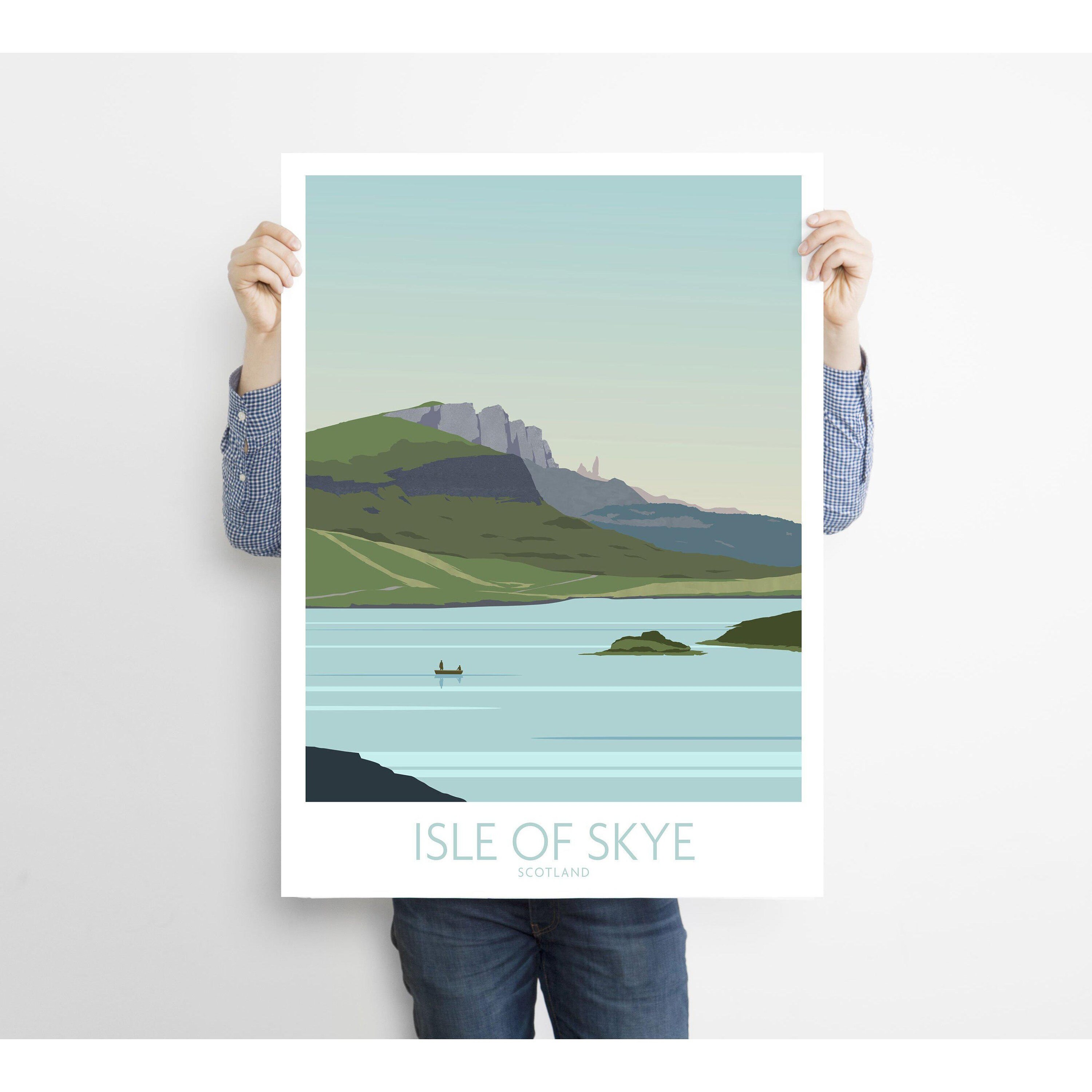 Isle of Skye Poster Scotland Print Wall Art Travel Poster | Etsy