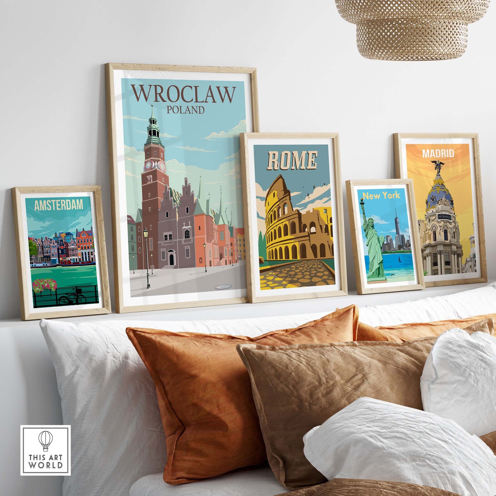 Wroclaw Poster Poland Print | Polish Wall Art Home Decor | Vintage ...