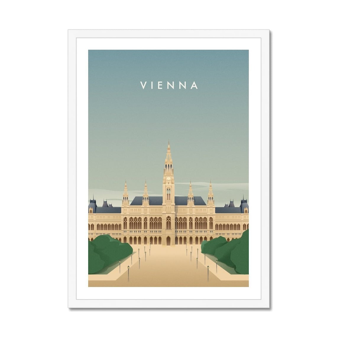 Vienna Print Austria Travel Poster Vienna Poster Vienna | Etsy