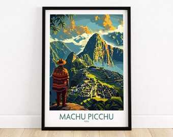 Cusco, Machu Picchu, Travel Poster, Peru, Print, Vintage, South America ...