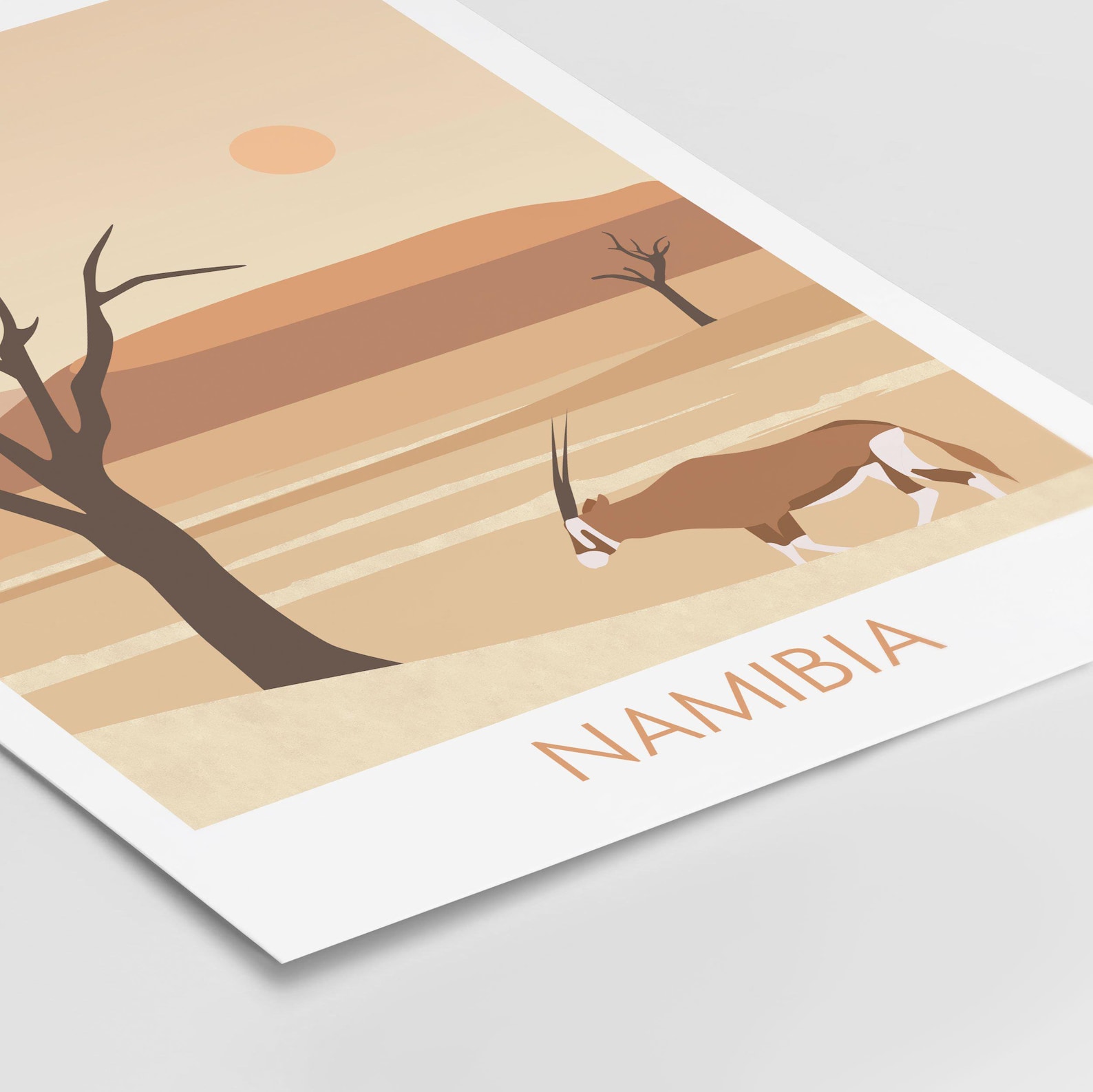 Namibia Travel Poster Print Wall Art Travel Poster | Etsy