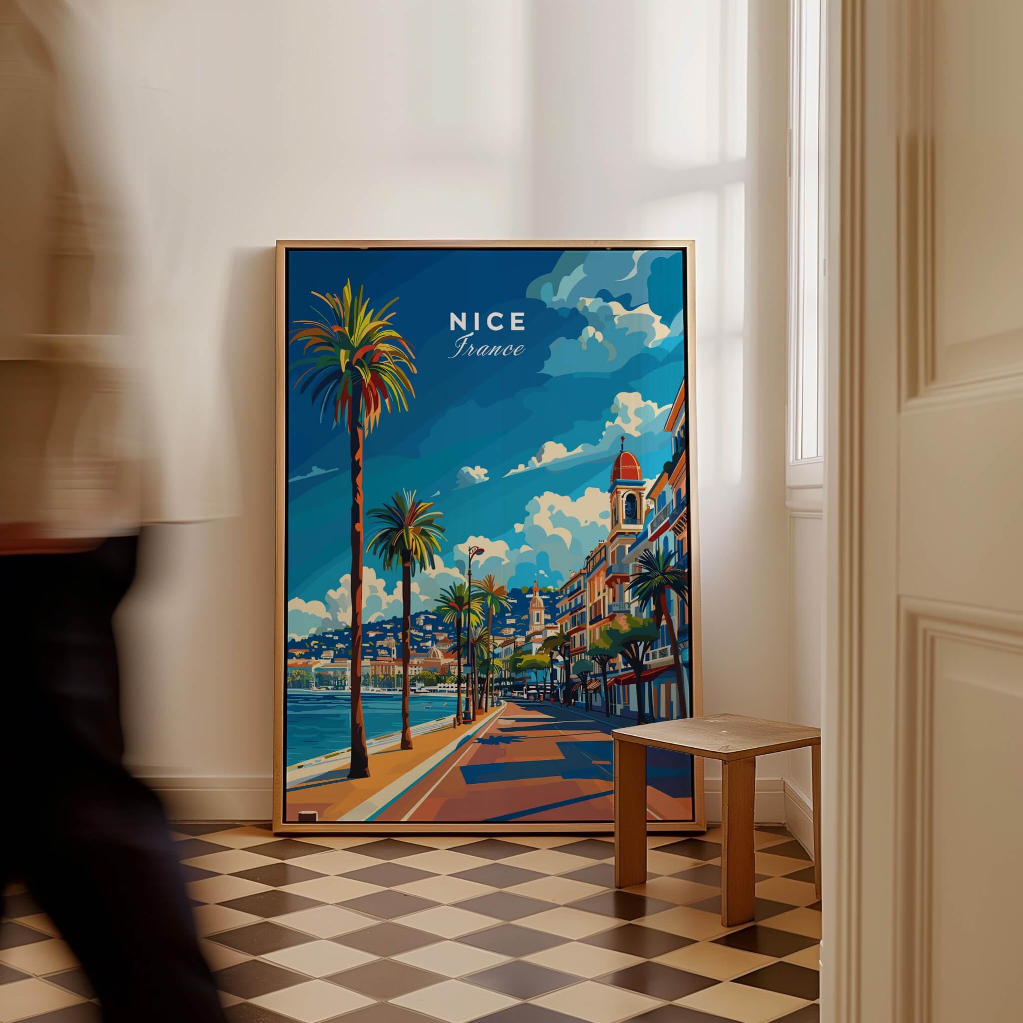 Nice Travel Print - France Nice Wall Art Print France Travel Poster ...