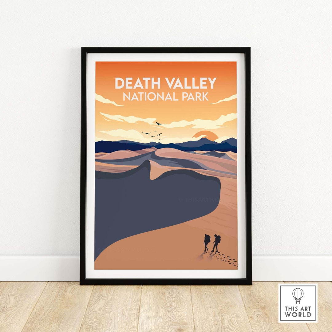 Death Valley Print National Park Poster California Nevada Art Print ...