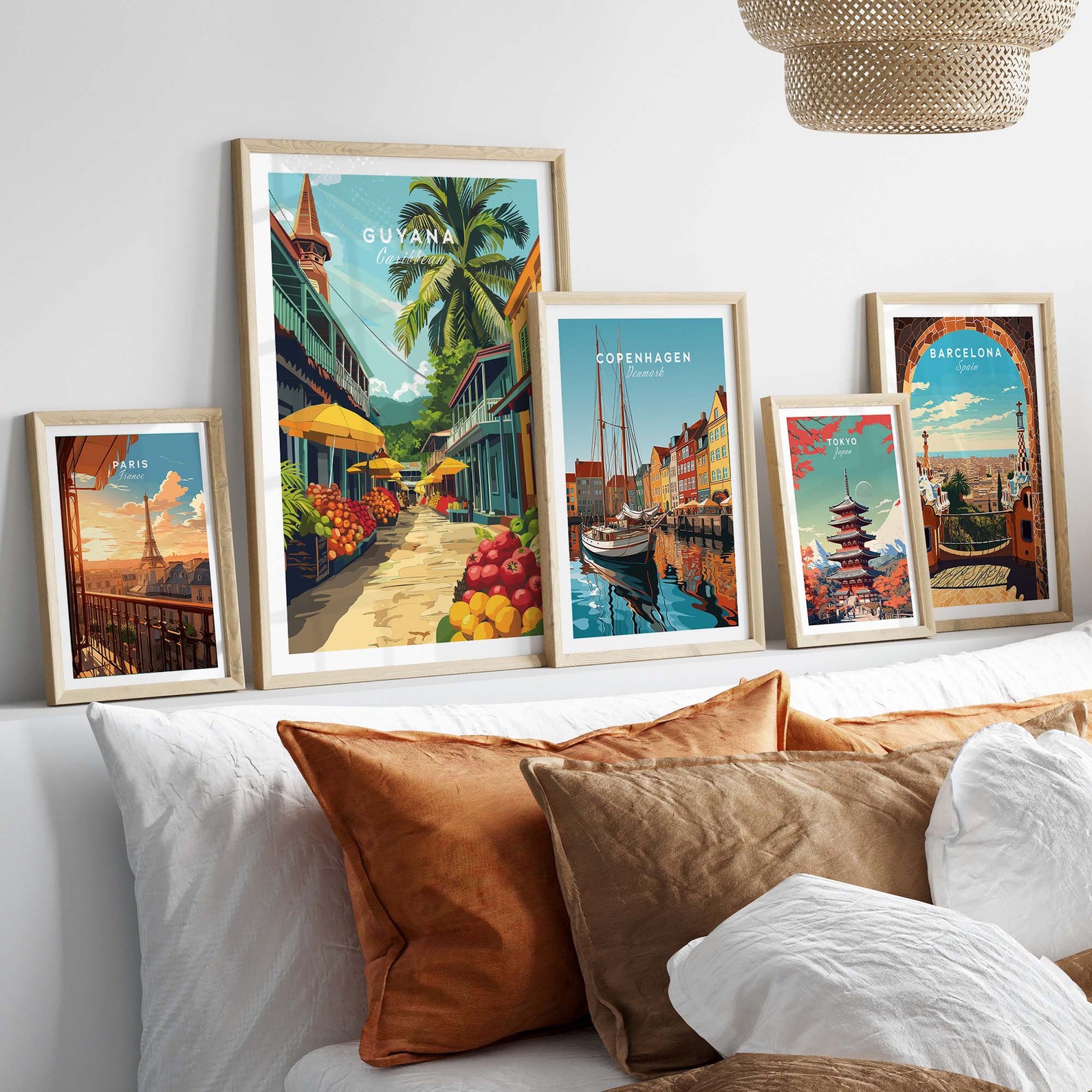 Guyana Poster Caribbean Guyana Wall Art Print Caribbean Travel Poster ...