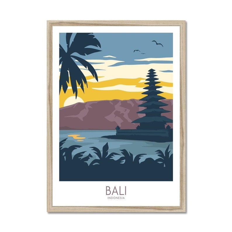 Bali Travel Poster Bali Print Bali Wall Art Indonesia - Etsy