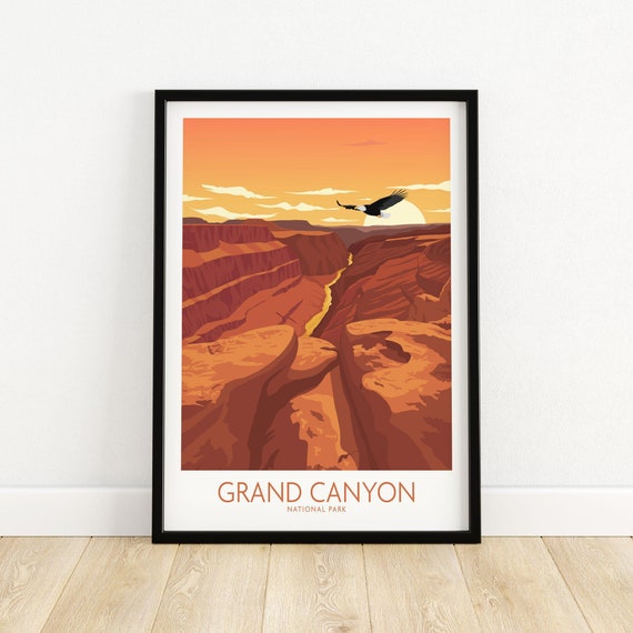Grand Canyon National Park Poster Art Print Wall Art - Etsy