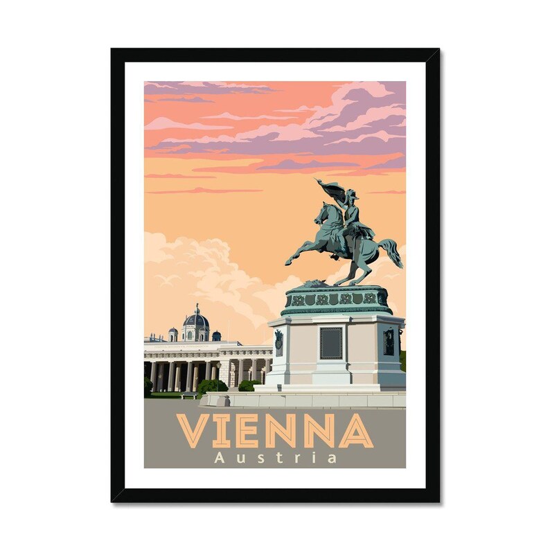 Vienna Poster Austria Print Vienna Wall Art Austrian | Etsy