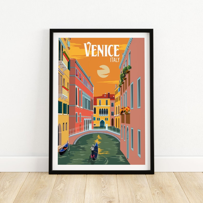 Venice Print Wall Art Poster Venice Poster Art Venice - Etsy
