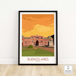 Buenos Aires Poster Argentina Print South American Wall Art Buenos ...